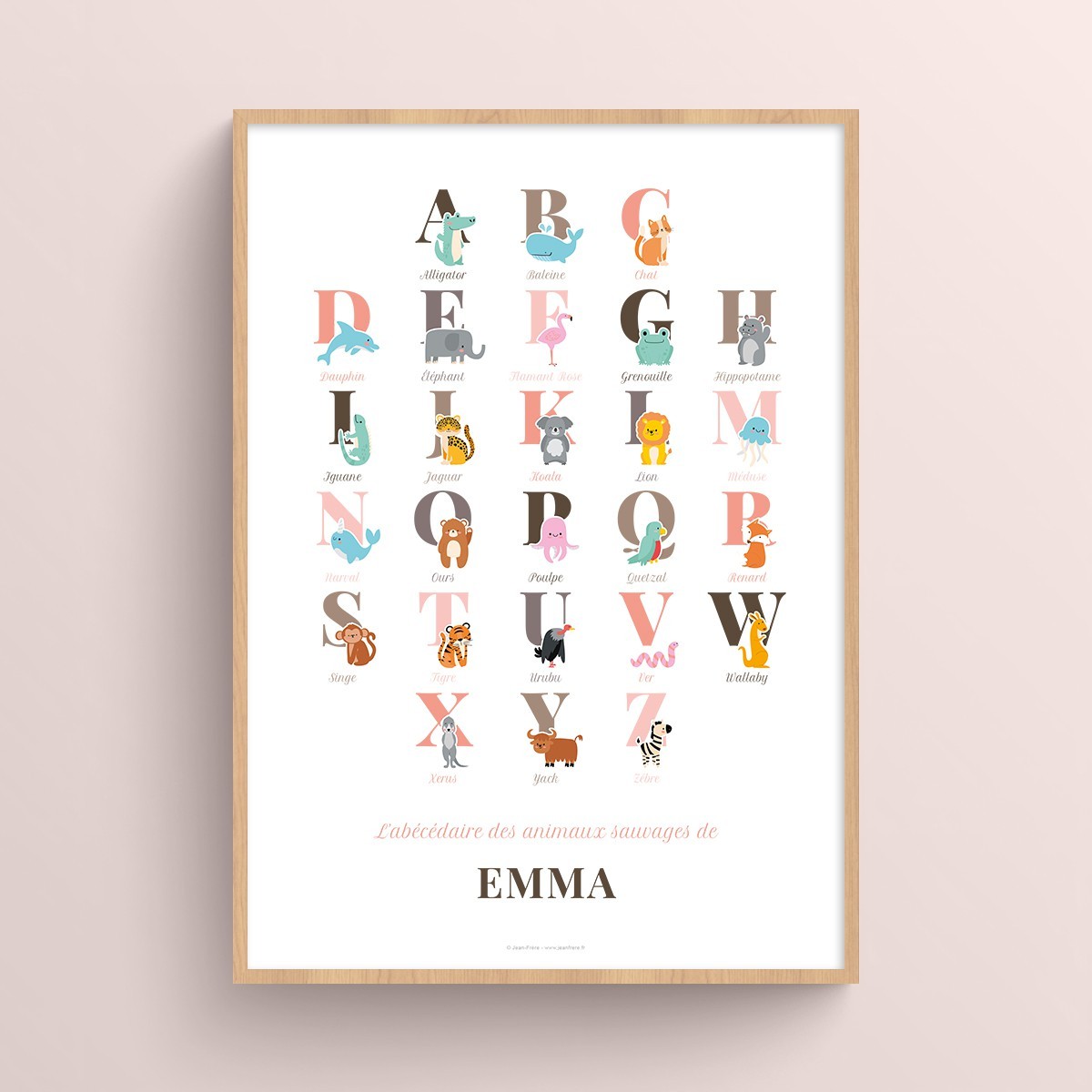 Affiches Alphabet : Les posters de lettres alphabétiques très graphiques