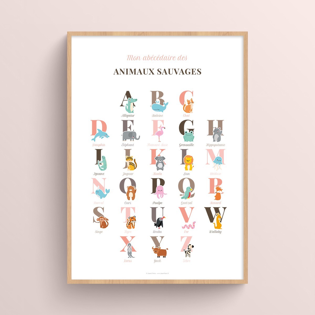 Affiches Alphabet : Les posters de lettres alphabétiques très graphiques