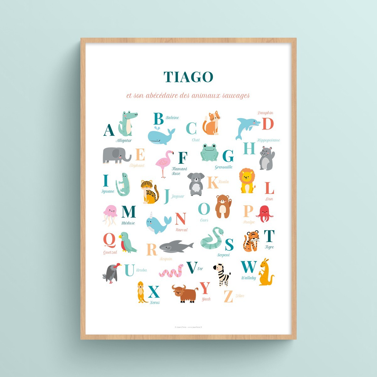 Affiches Alphabet : Les posters de lettres alphabétiques très graphiques