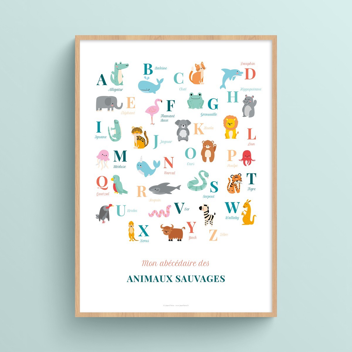 Affiches Alphabet : Les posters de lettres alphabétiques très graphiques