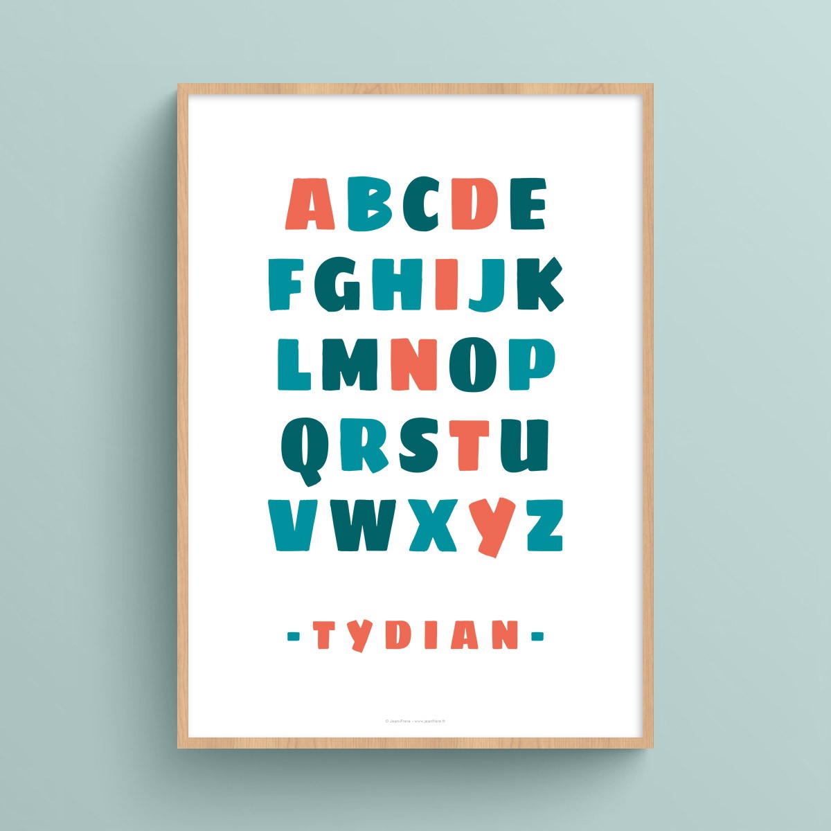 Affiches Alphabet : Les posters de lettres alphabétiques très graphiques